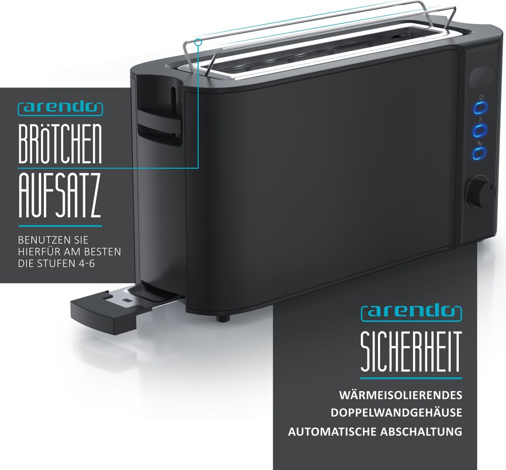 Arendo Toaster, 1 langer Schlitz, für 2 | Kaufland.de