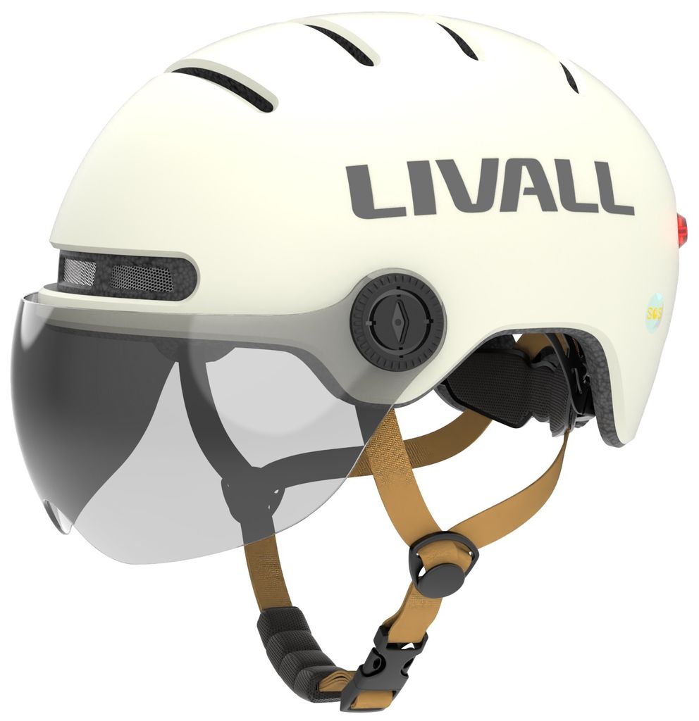 Livall L23 Helm Weiß 58-62 cm mit Visier, LED | Kaufland.de