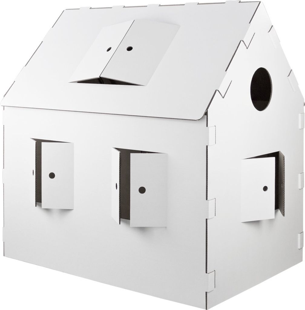 Kinder Spielhaus Pappe Bastelkarton Haus | Kaufland.de