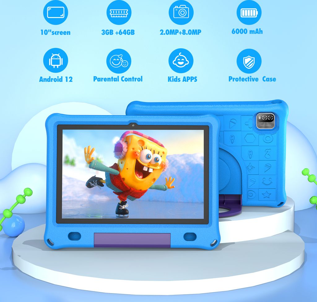 Pritom 10,1 Zoll Kinder-Tablet Android 12 | Kaufland.de