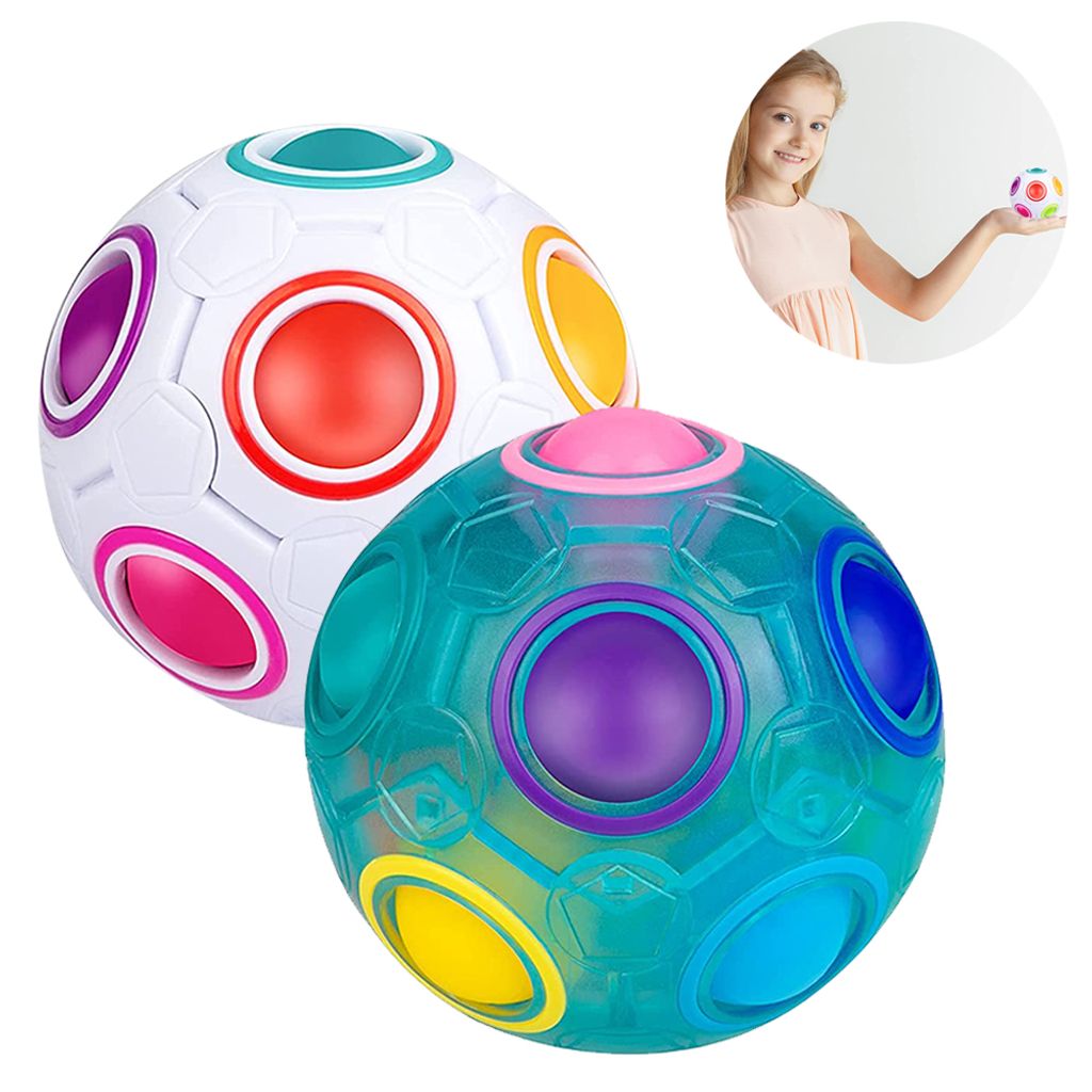 2 Stück Rainbow Puzzle Ball Toy Zauberball | Kaufland.de