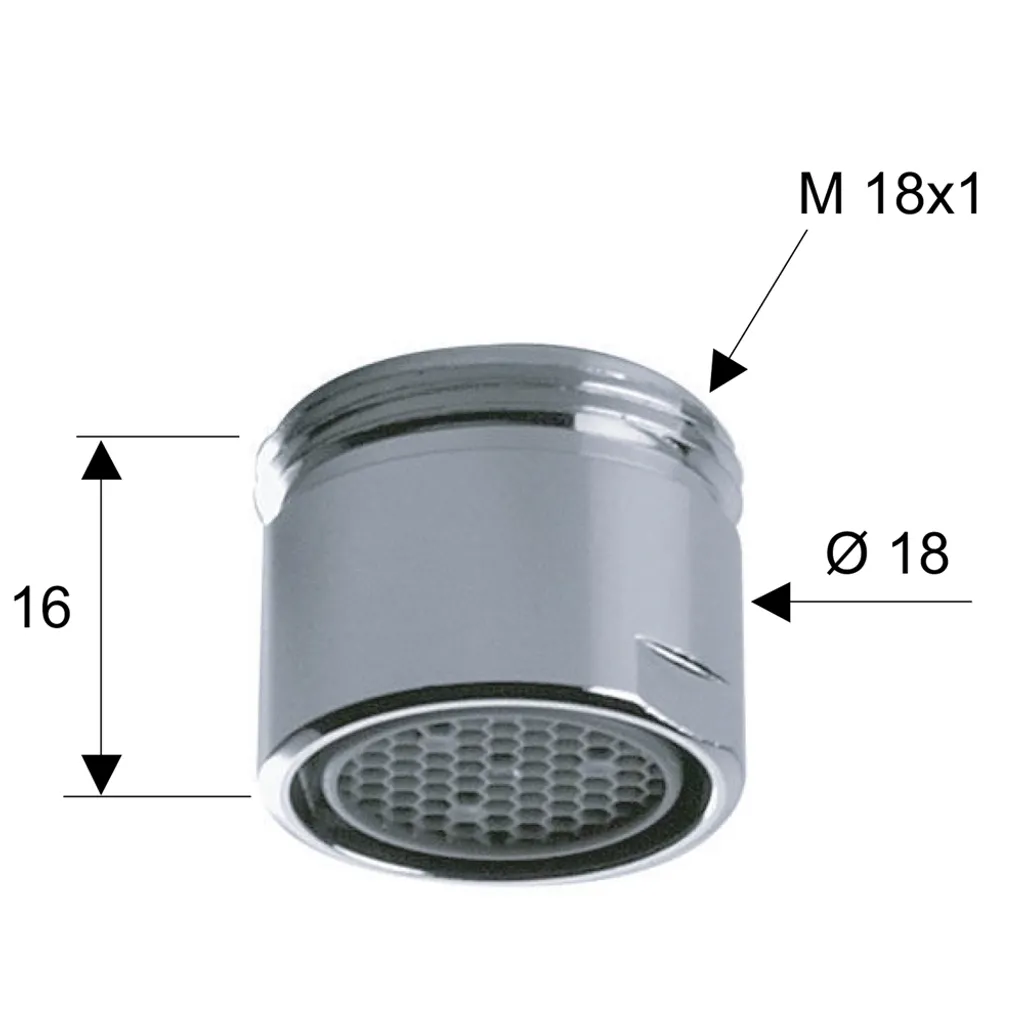 Perlator, Außengewinde M18x1, Chrom | Kaufland.de
