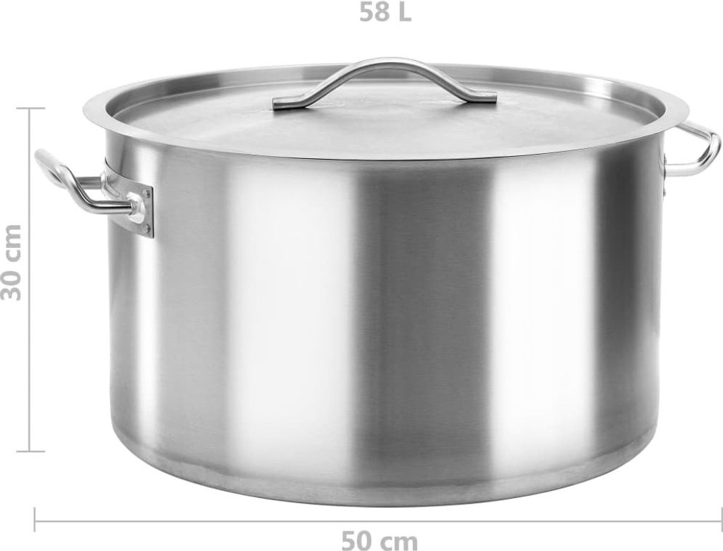 vidaXL Hrnec na polévku 58 L 50×30 cm | Kaufland.cz