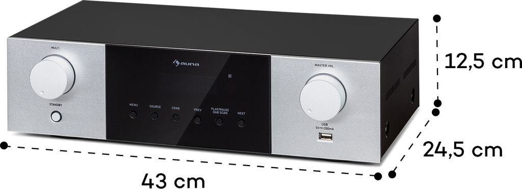 Auna AMP-4000 DAB Hifi-Stereo-Verstärker, | Kaufland.de