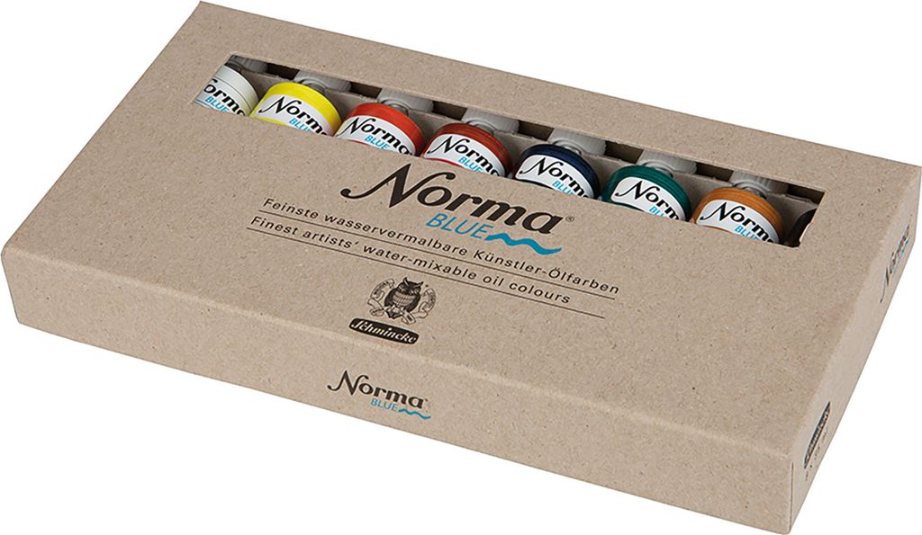 Schmincke Norma Blue Ölfarben Set 8 x Tb 35 ml Kartonset 71
