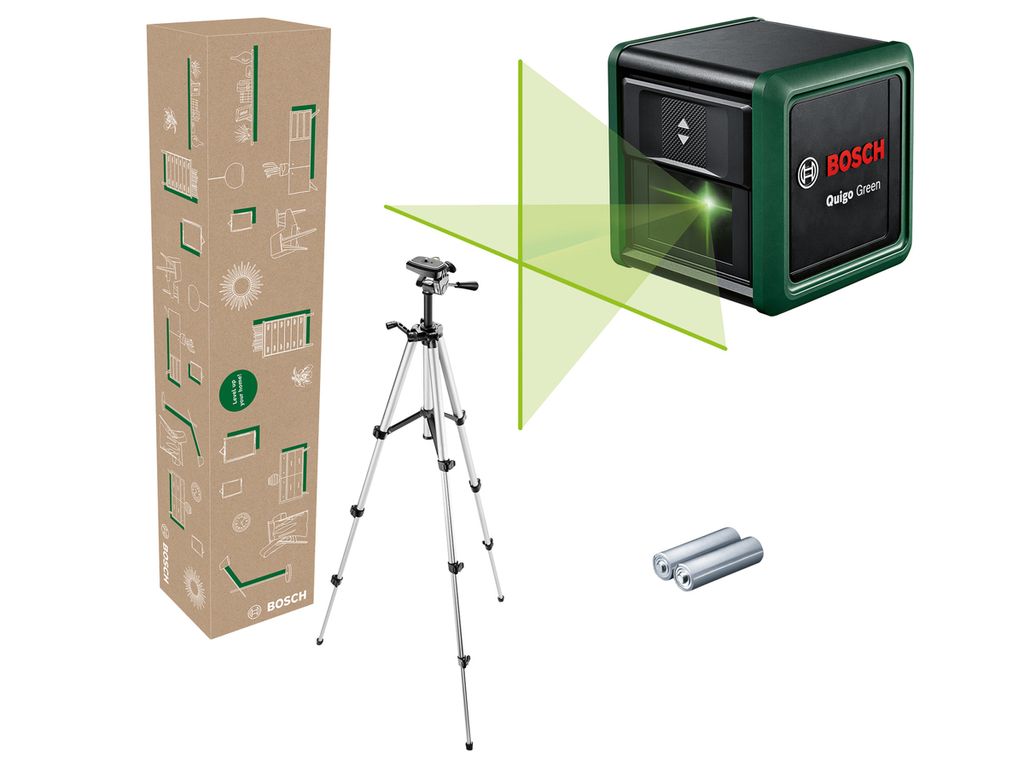 BOSCH Cross line laser Quigo Green, | Kaufland.cz