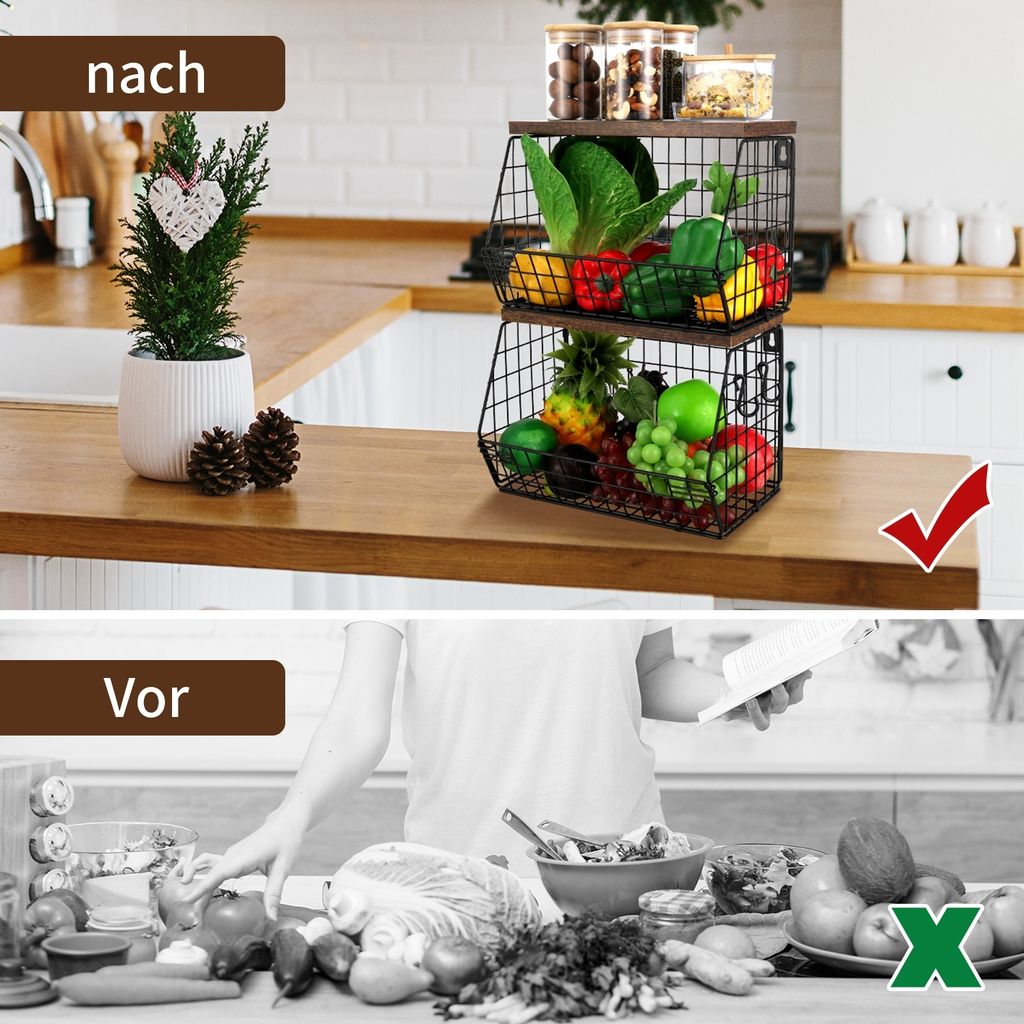 Obstkorb, hängend Wandkorb,2 Stück GEMÜSEKORB | Kaufland.de