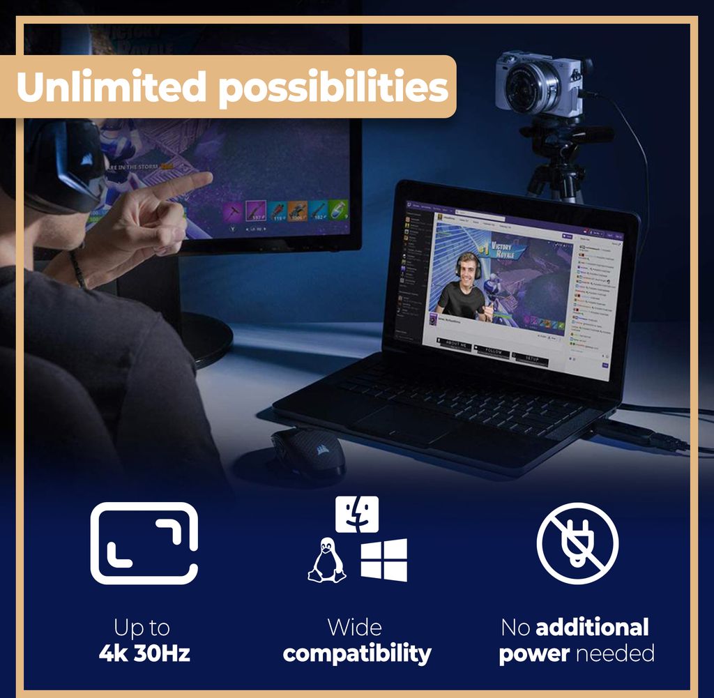 Video Capture Card Video Capture Box Grabber | Kaufland.cz