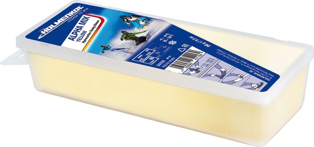 Holmenkol AlphaMix World Cup Skiwax Racing Ski Wax žltý