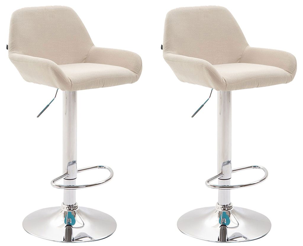 CLP 2er Set Barhocker Braga Stoff drehbar und | Kaufland.de