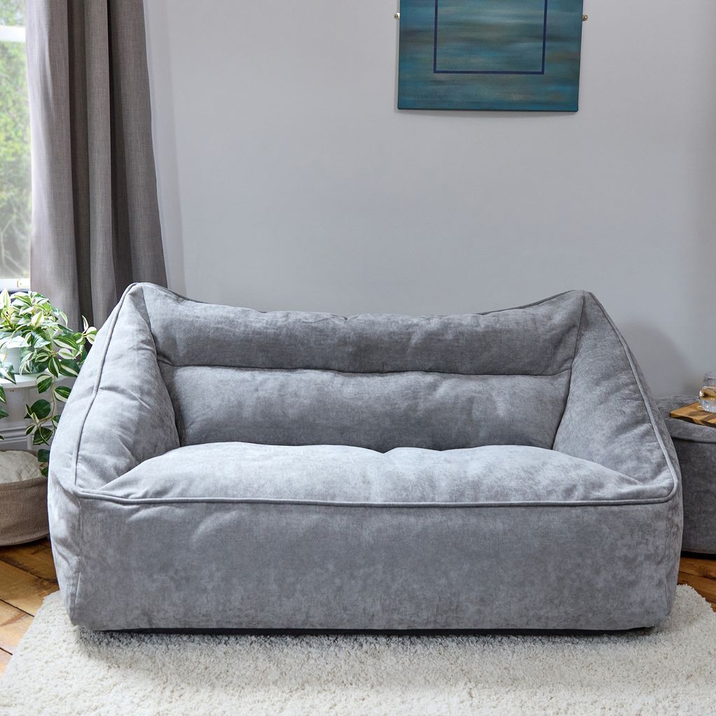icon Sitzsack Sofa Chenille Cecilia, Grau, | Kaufland.de
