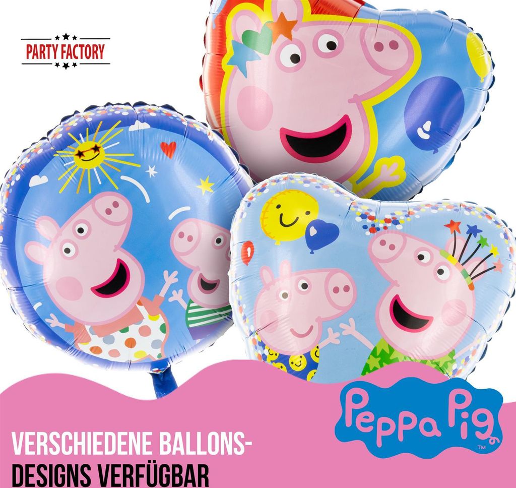 Party Factory `Peppa Wutz´ Folienballon Herz, | Kaufland.de