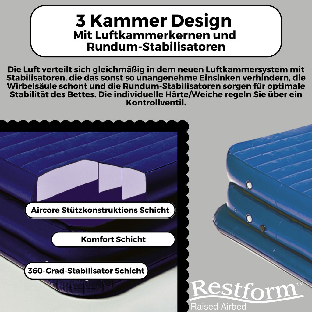 Restform® High Raised Airbed Single - | Kaufland.de