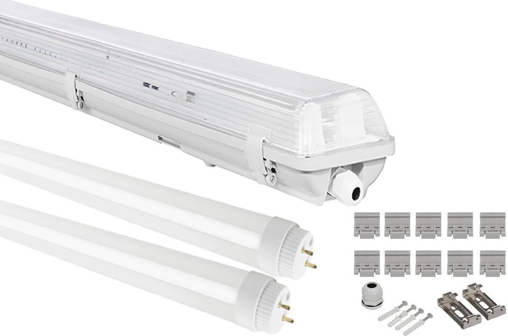 4x G13 LED Feuchtraumleuchte IP65, 2x T8 LED, | Kaufland.de