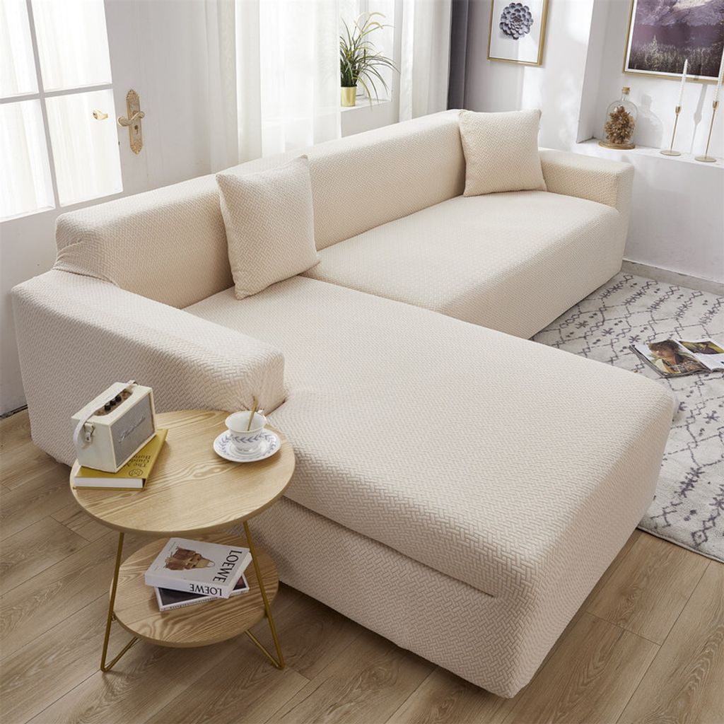 (béžový) potah na pohovku ve tvaru L, | Kaufland.cz