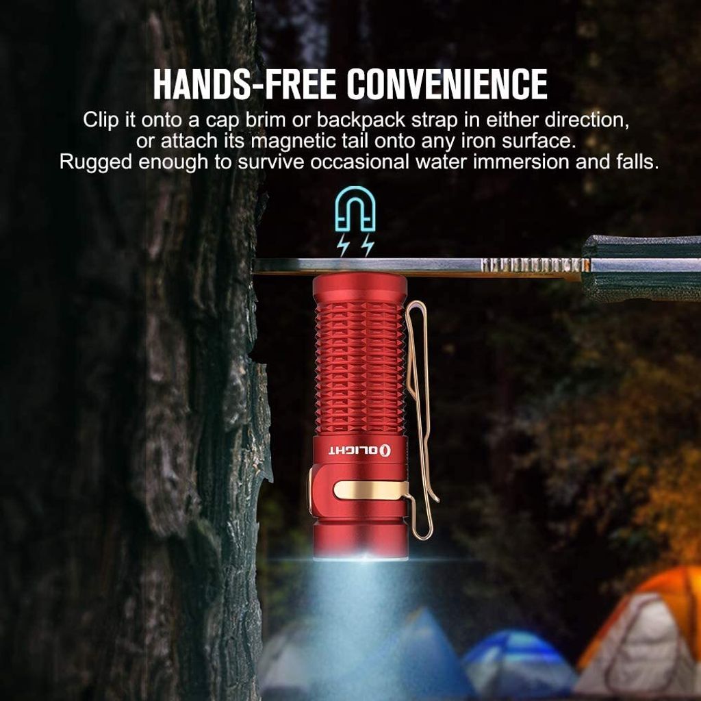 OLIGHT BATON 3 POCKET LAMP RED Dobíjecí | Kaufland.cz