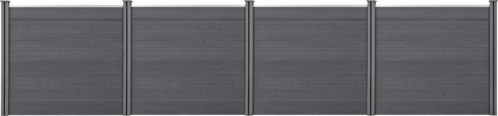 WPC zahradní plot šedý se sloupky Soukromí | Kaufland.cz