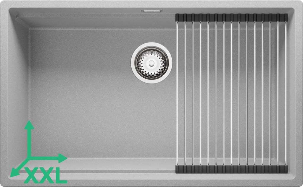 Spülbecken Grau 76x47 cm, Granitspüle + | Kaufland.de