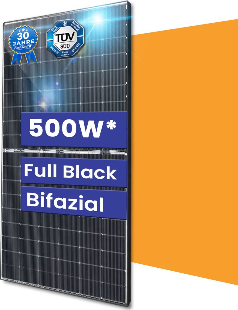 500W Bifazial Glas-Glas Full Black PV Modul | Kaufland.de