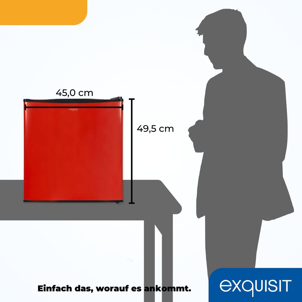 Exquisit Mini Kühlschrank KB05-V-151F rot | | Kaufland.de