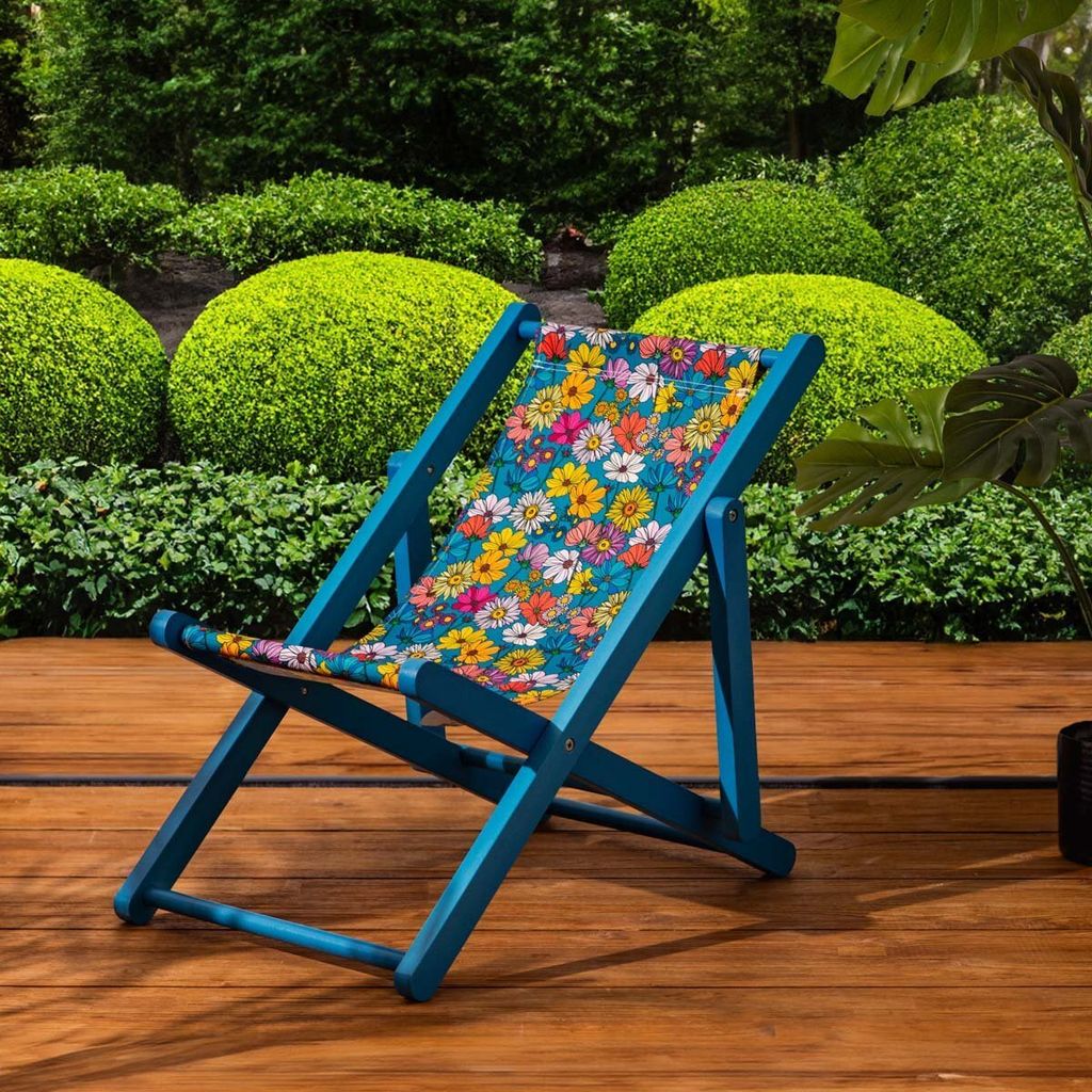 Strandstuhl FLORAL AURA Holzliege mini | Kaufland.de