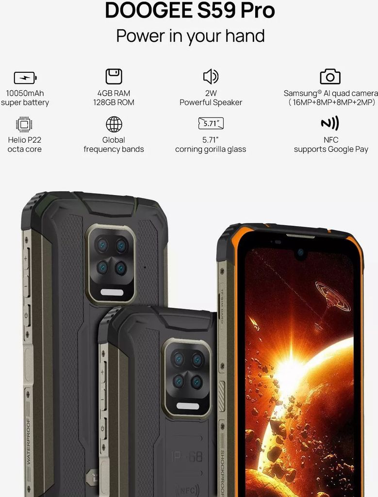 DOOGEE S59 PRO Outdoor Handy ohne Vertrag, | Kaufland.de
