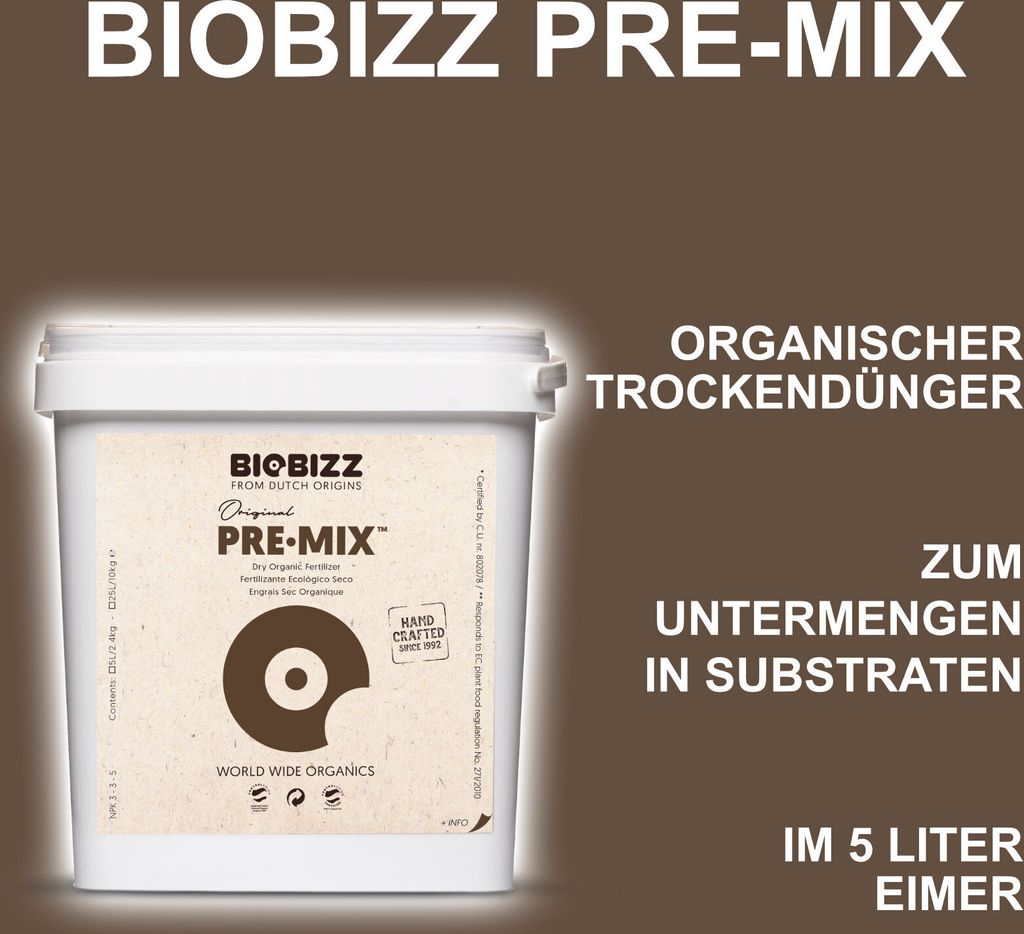 BioBizz Pre Mix 5L Dünger | Kaufland.de