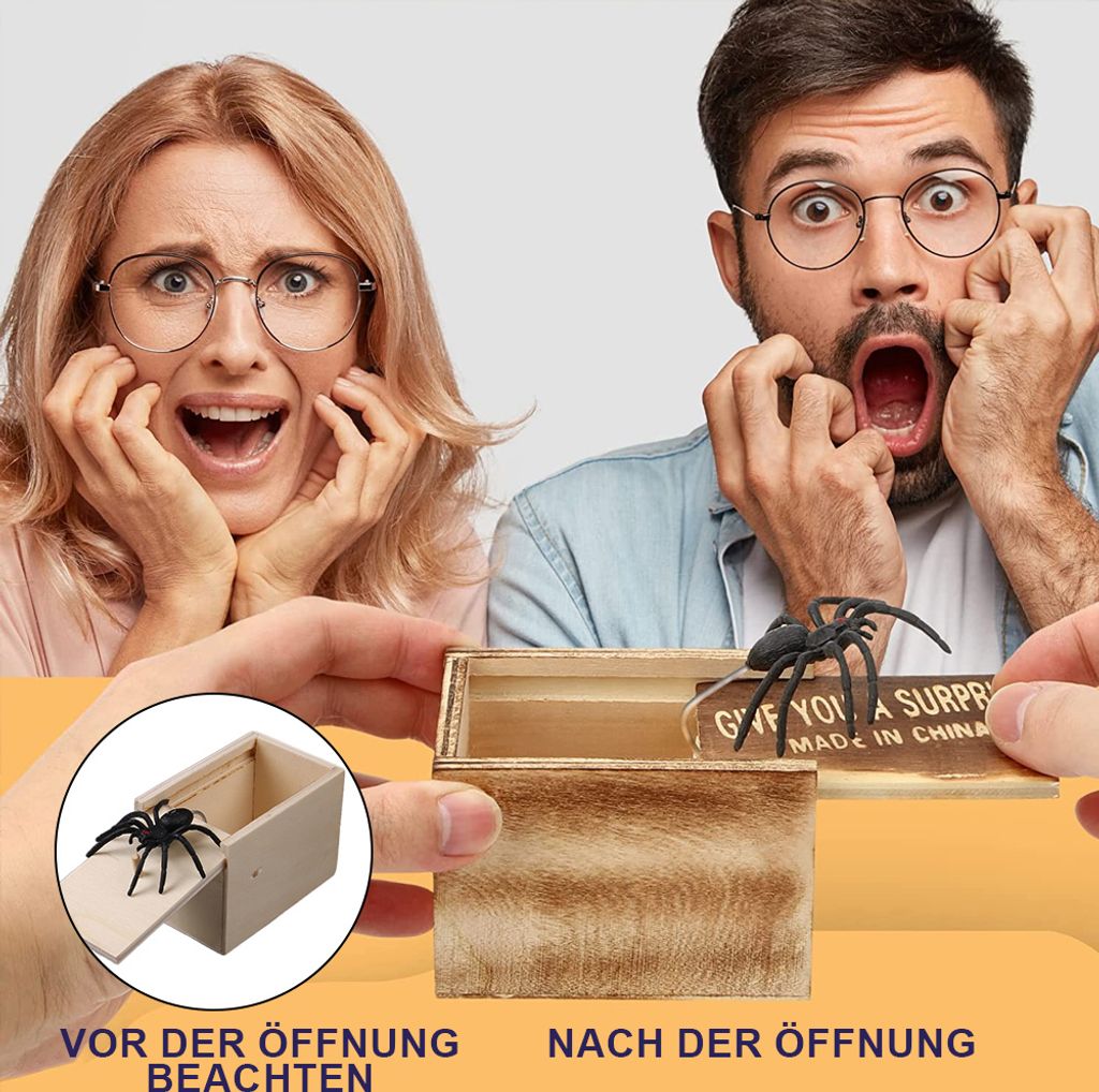 Spinne In Box, Spinne Streich-Box, Holz Prank | Kaufland.de
