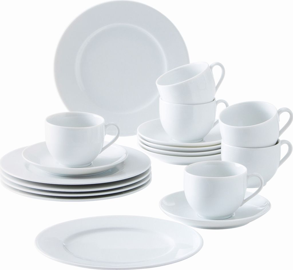 KAHLA Kaffeeservice 18tlg. Aronda weiß 050104A90005C
