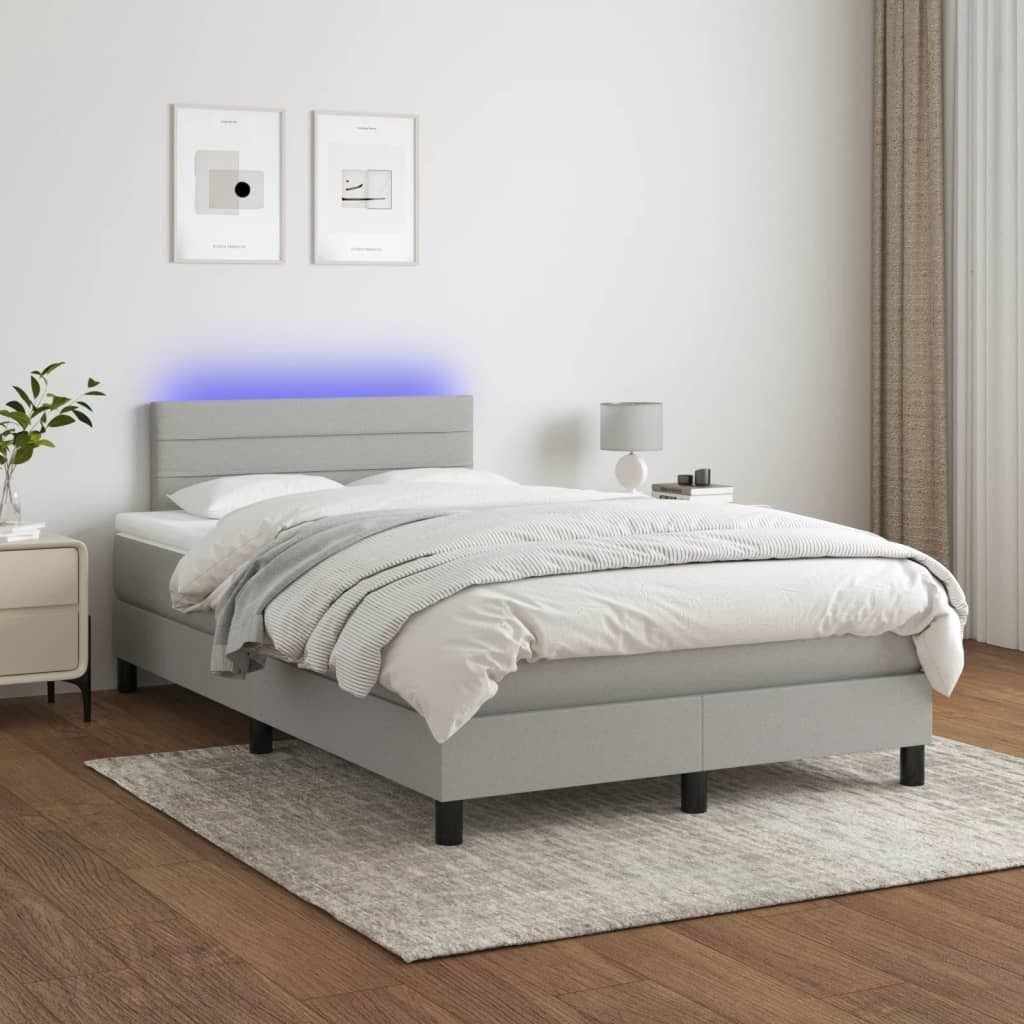 vidaXL Boxspring postel s matrací a LED | Kaufland.cz