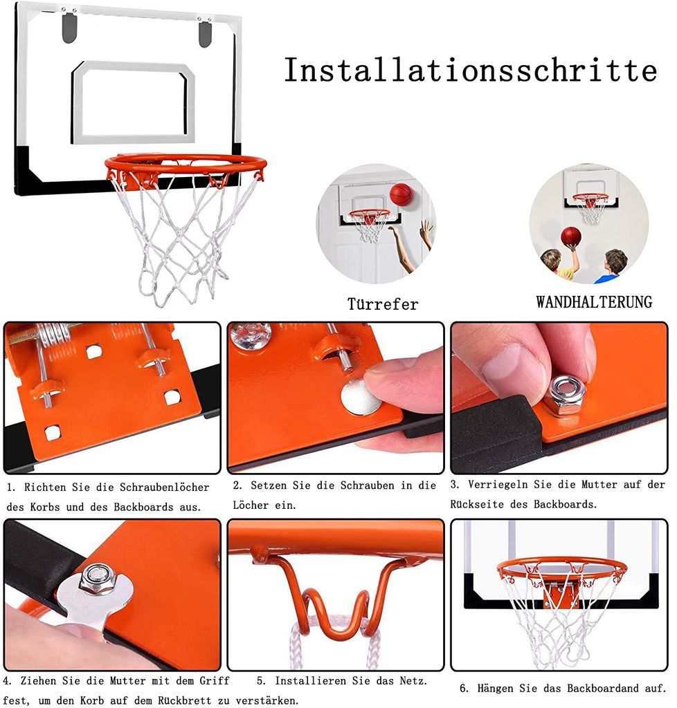 Mini Basketballkorb Indoor für Tür Hängen | Kaufland.de