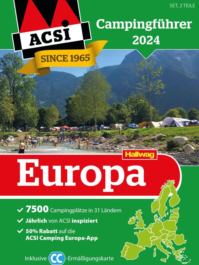 Europa 2024, Campingführer ACSI Reise | Kaufland.de
