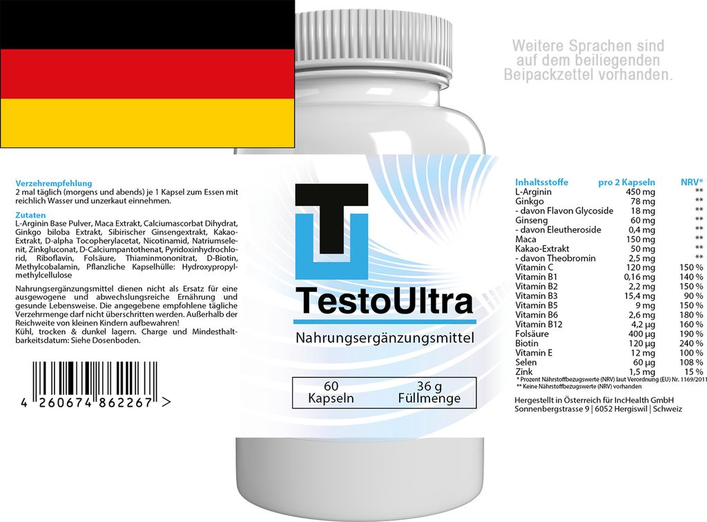 TestoUltra - 300 Kapseln (5 x 60 Kapseln) - | Kaufland.de
