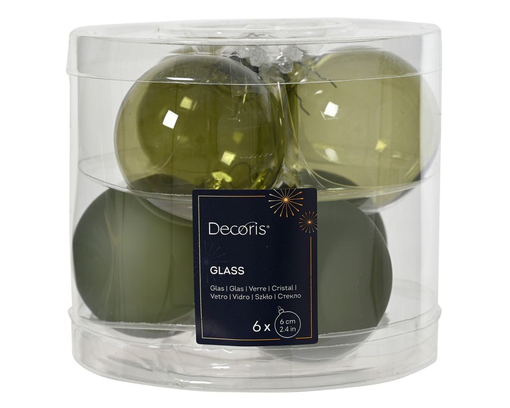 Decoris® Christbaumkugeln Rosemary grün Ø 6 | Kaufland.de