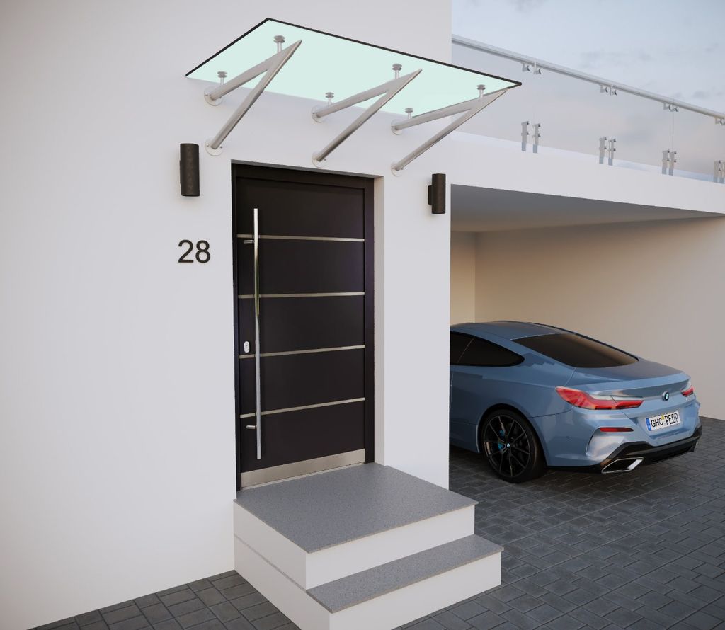 GlasHomeCenter Milchglas VSG Glasvordach | Kaufland.de