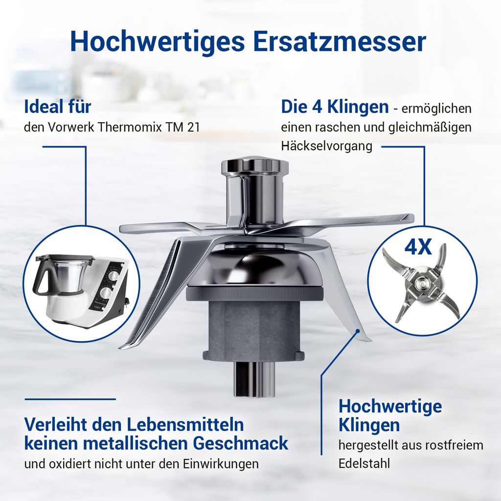 VIOKS Messer Mixmesser Ersatz für Thermomix | Kaufland.de