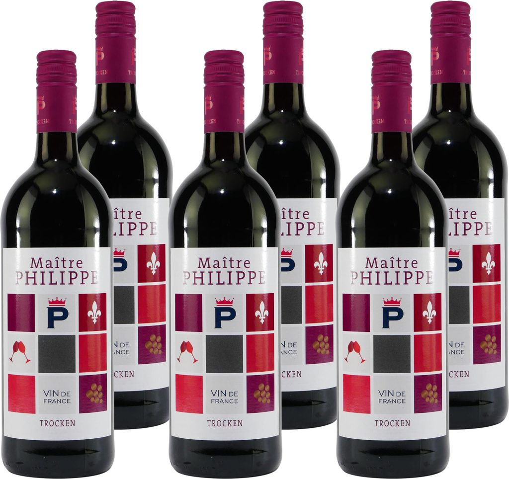 Maitre Philippe Rotwein -trocken- (6 x 1,0L) | Kaufland.de