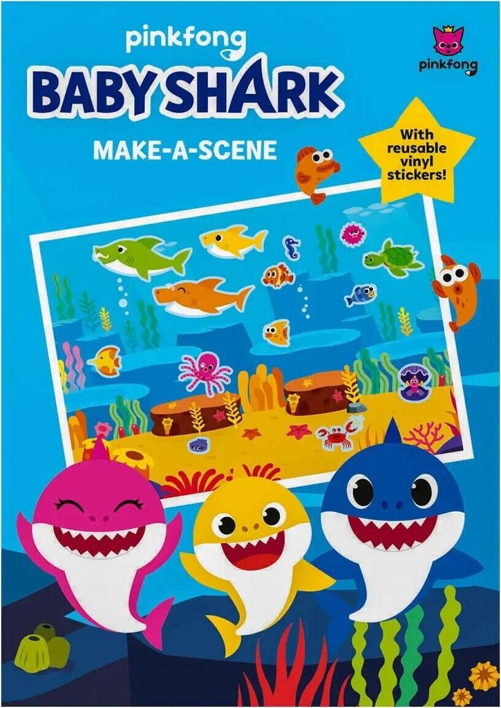 Baby Shark - Make A Scene Activity Book SG32673 (jedna