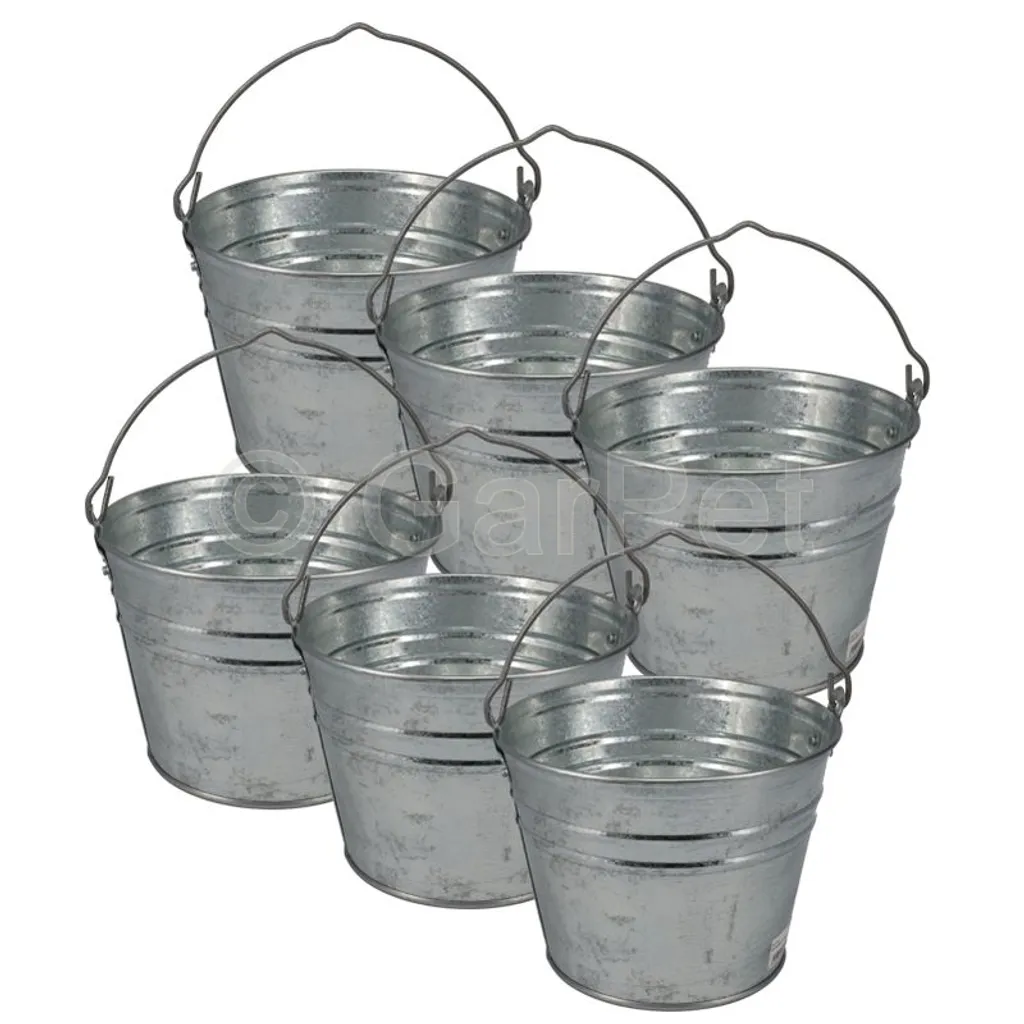 Zinkeimer 5 Liter 6 St. Blecheimer verzinkt | Kaufland.de