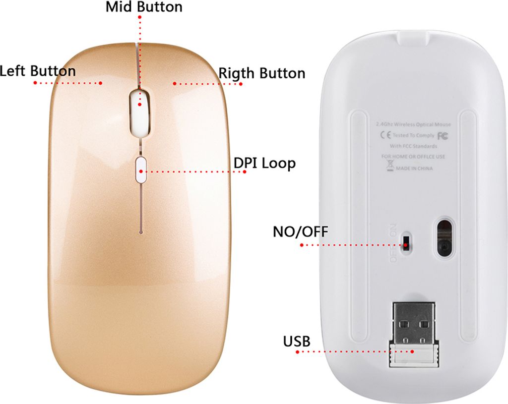 Kabellose Maus, 3 Einstellbare DPI Wireless | Kaufland.de