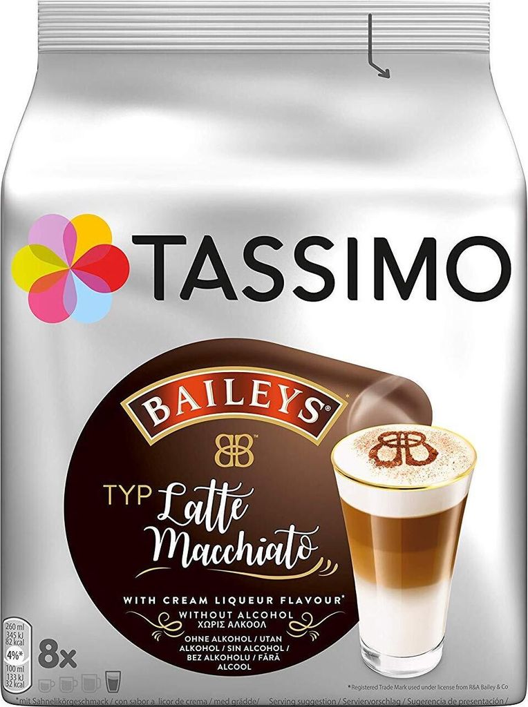 Tassimo Kapsule Typ Latte Macchiato Bailey's | 8 kávových