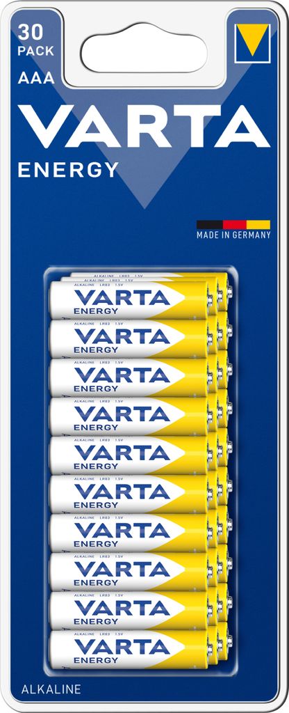 VARTA Alkalické baterie AAA 1,5V, 30-bal