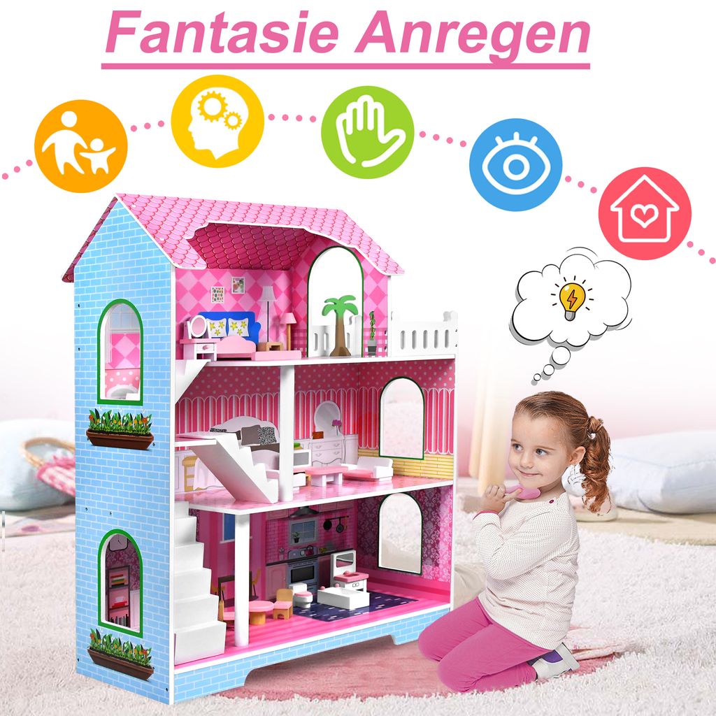 Sessamen-LP Puppenhaus Kinder Holz | Kaufland.de