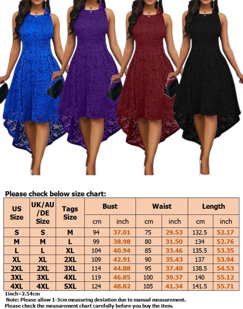 Damen Abendkleider Spitze Kleider Einfarbig | Kaufland.de