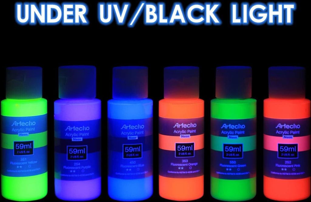 Artecho Acrylfarbe 6 x Neon Farben, je 59 ml | Kaufland.de