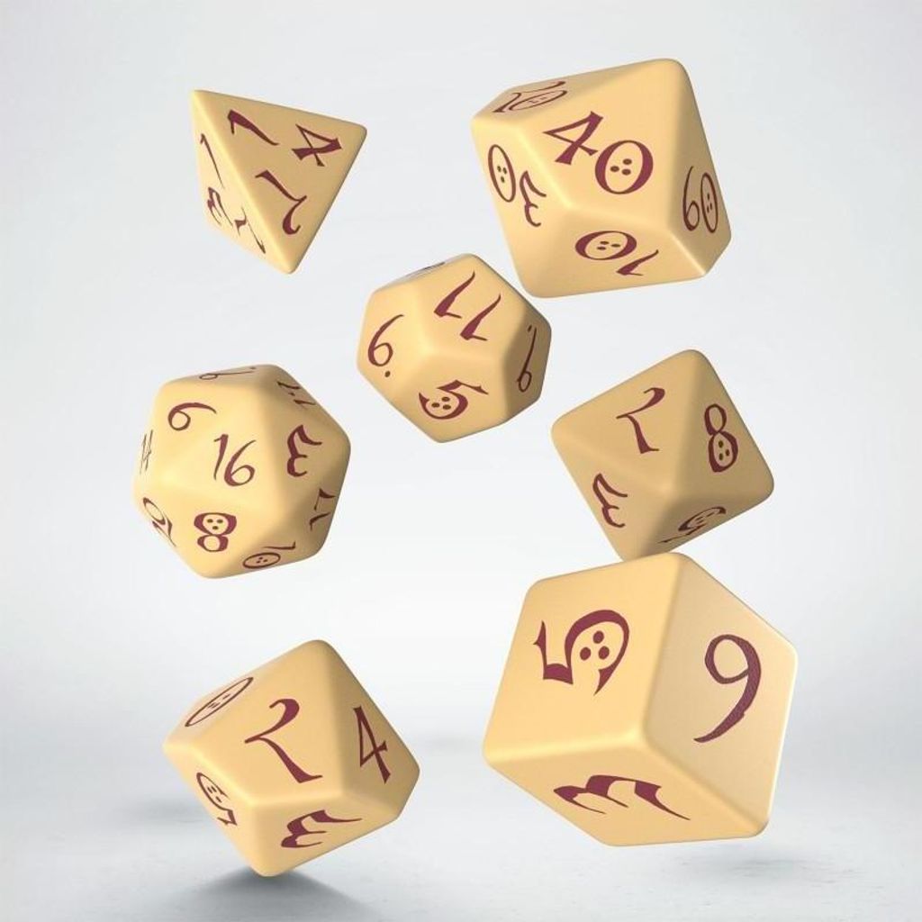 Classic RPG Beige & burgundy Dice Set (7) | Kaufland.de