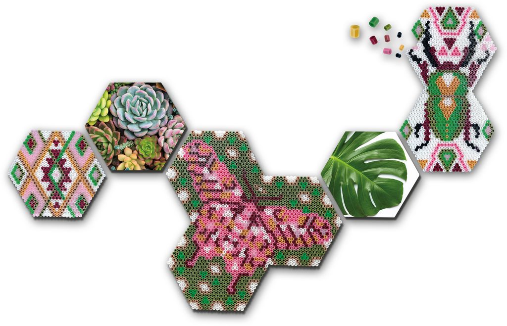 SES Creative Beedz Art - Hex tiles Botanisch, | Kaufland.de