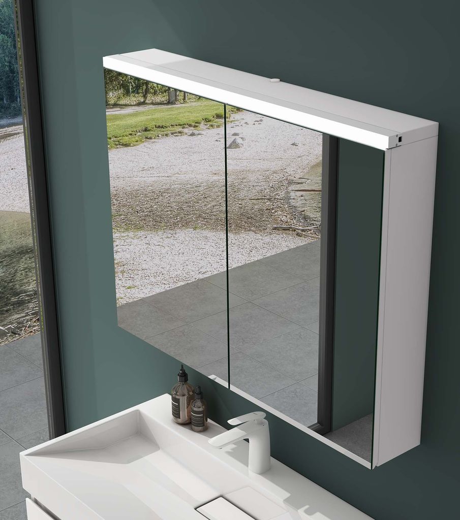 Wunderschne Spiegelschrank Bad 90 Cm Bild