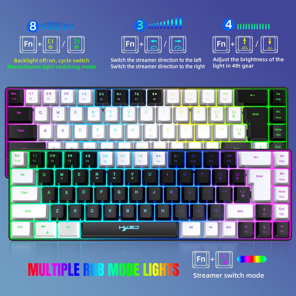 HXSJ V200 Wired K68 RGB Streamer Mini Gaming | Kaufland.cz