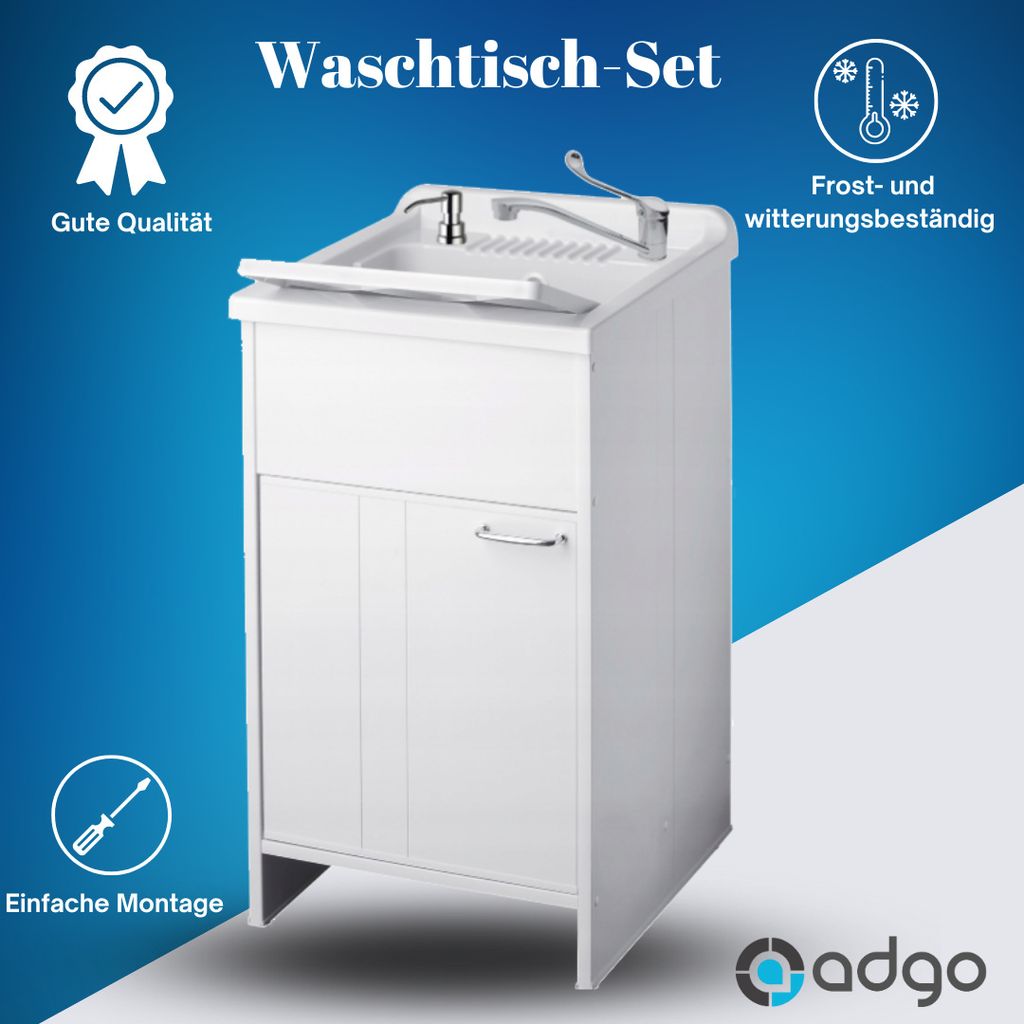 ADGO® Umyvadlo Skříňka pod umyvadlo Dávkovač | Kaufland.cz